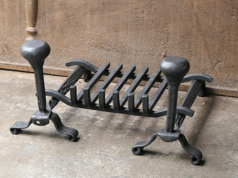 Antique French Napoleon III Fire Grate, Fireplace Grate For Sale at 1stDibs