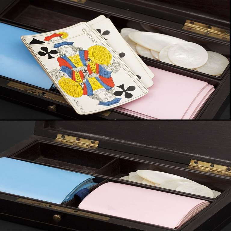 Antique French Napoleon III Game Box in Boulle Marquetry For Sale at ...