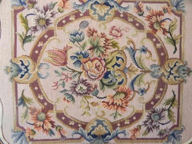 Antique French Needlepoint Panel at 1stDibs