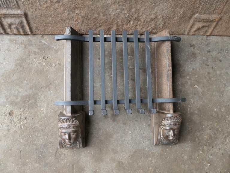 Antique French Neoclassical Fire Basket For Sale at 1stDibs