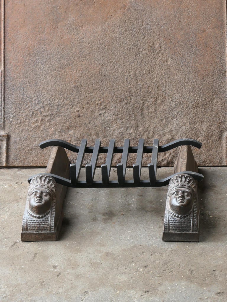 Antique French Neoclassical Fire Basket For Sale at 1stDibs
