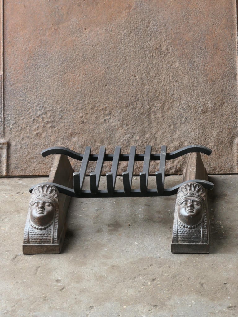 Antique French Neoclassical Fire Basket For Sale at 1stDibs