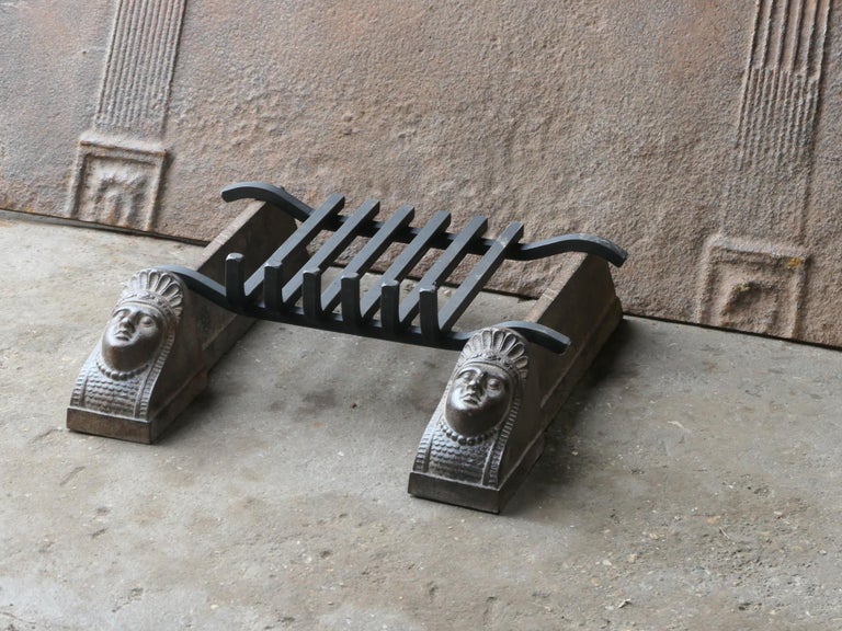 Antique French Neoclassical Fire Basket For Sale at 1stDibs