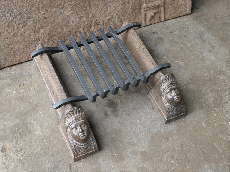 Antique French Neoclassical Fire Basket For Sale at 1stDibs