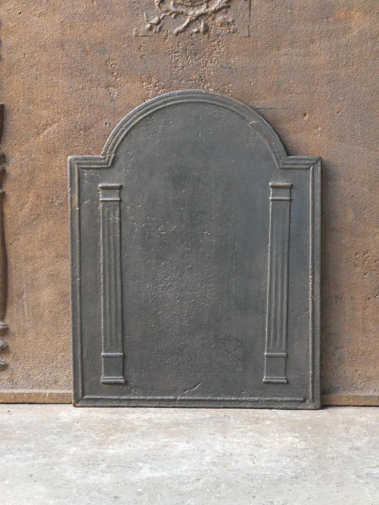 Antique French Neoclassical 'Pillars of Freedom' Fireback, 19th Century ...