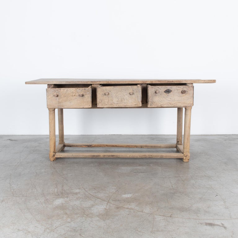 Antique French Oak Console Table at 1stDibs