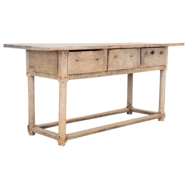 Antique French Oak Console Table at 1stDibs
