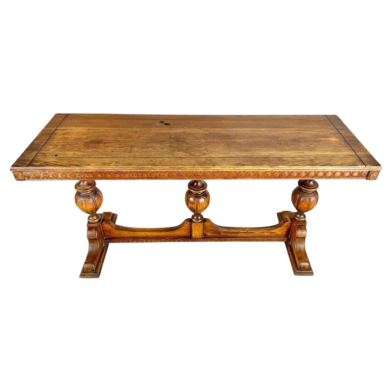 Antique French Oak Entry or Foyer Table For Sale at 1stDibs