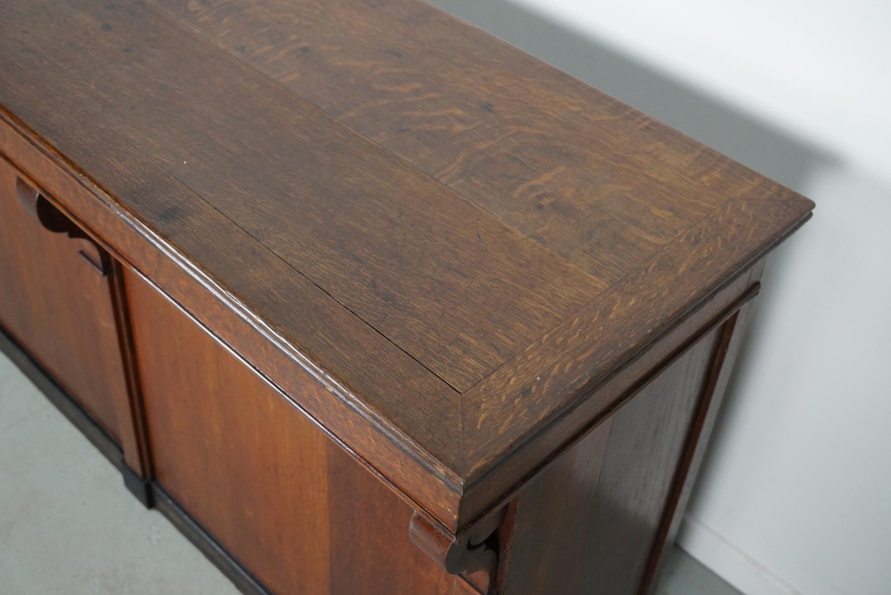 Antique French Oak Shop Counter Cabinet / Kitchen Island, circa 1900s ...