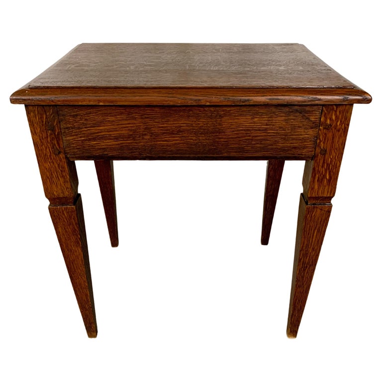 Antique French Oak Side Table For Sale at 1stDibs