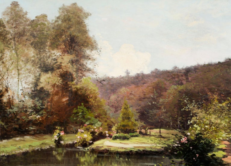 Antique French Oil Painting Paul Louis Morizet signed and dated 1913 ...