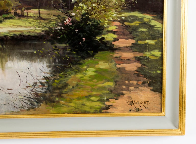 Antique French Oil Painting Paul Louis Morizet signed and dated 1913 ...