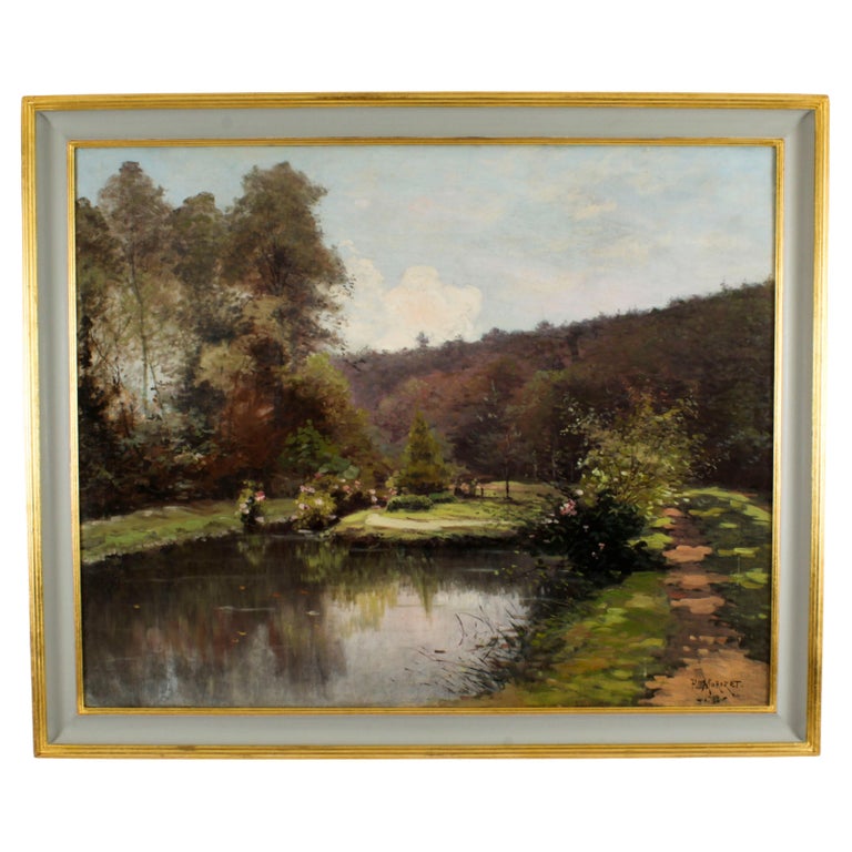 Antique French Oil Painting Paul Louis Morizet signed and dated 1913 ...