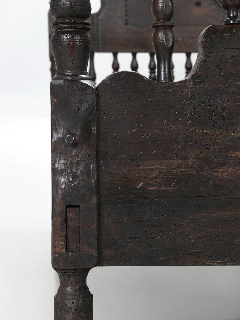 Antique French or Spanish Colonial Bed, Converted to an American Queen ...