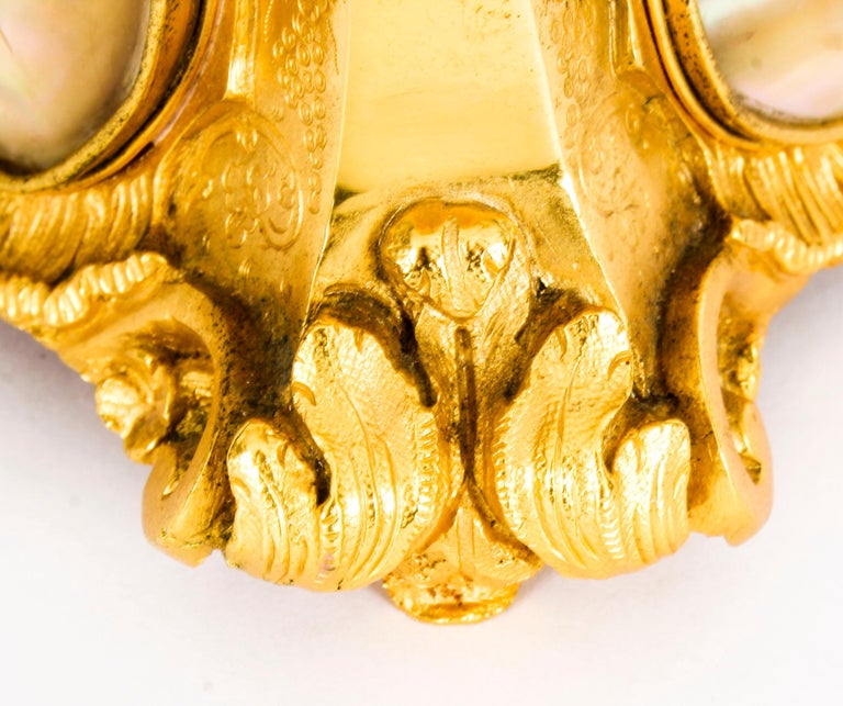 Antique French Ormolu Casket with Abalone Shell Plaques, 19th Century ...