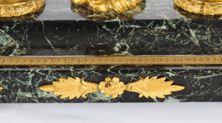 Antique French Ormolu and Marble Double Encrier Standish Inkstand 19th ...