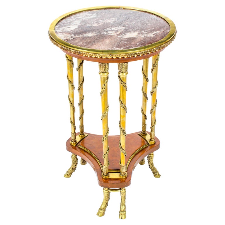 Antique French Ormolu Marble Topped Occasional Table 19th Century For ...