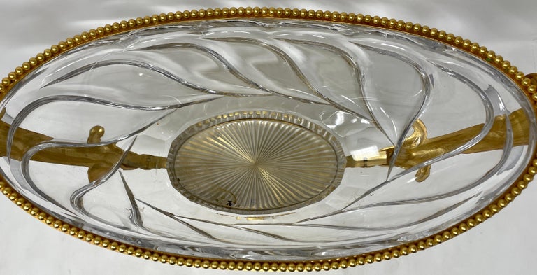 Antique French Cut Crystal and Ormolu Mounted Centerpiece, Circa 1920 ...
