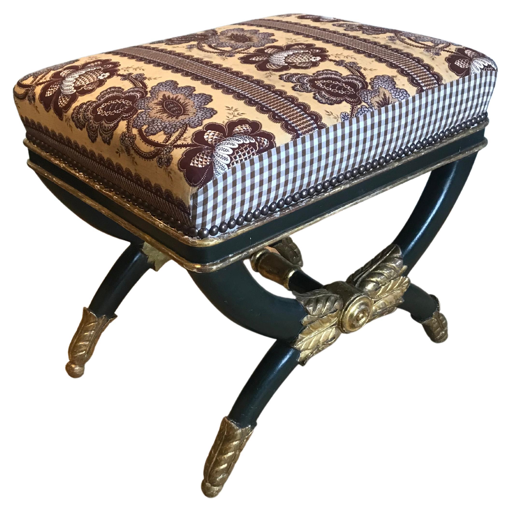 Painted French Stool at 1stDibs