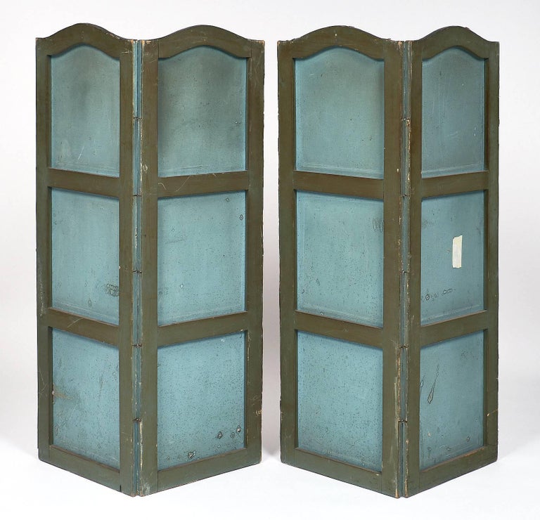 Antique French Painted Canvas Screen at 1stDibs | antique french screen ...