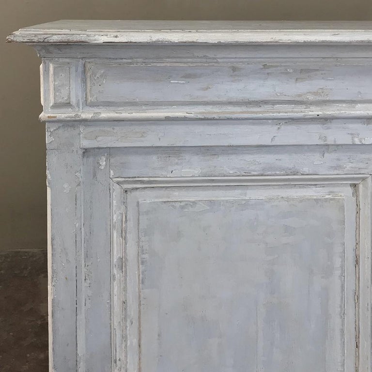 Antique French Painted Store Counter For Sale at 1stdibs