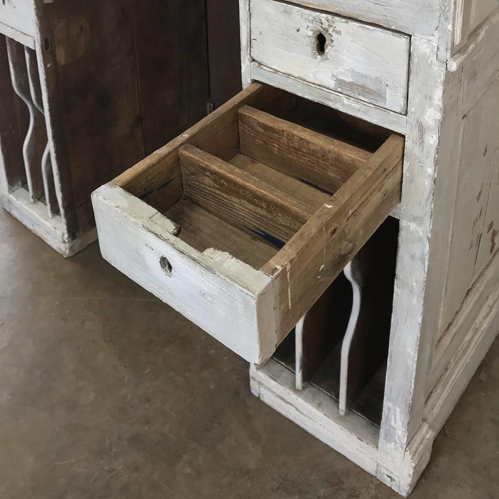 Antique French Painted Store Counter at 1stDibs