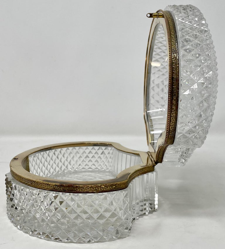 Antique French Parisian Cut Crystal and Ormolu Mounted Jewel Box, circa ...