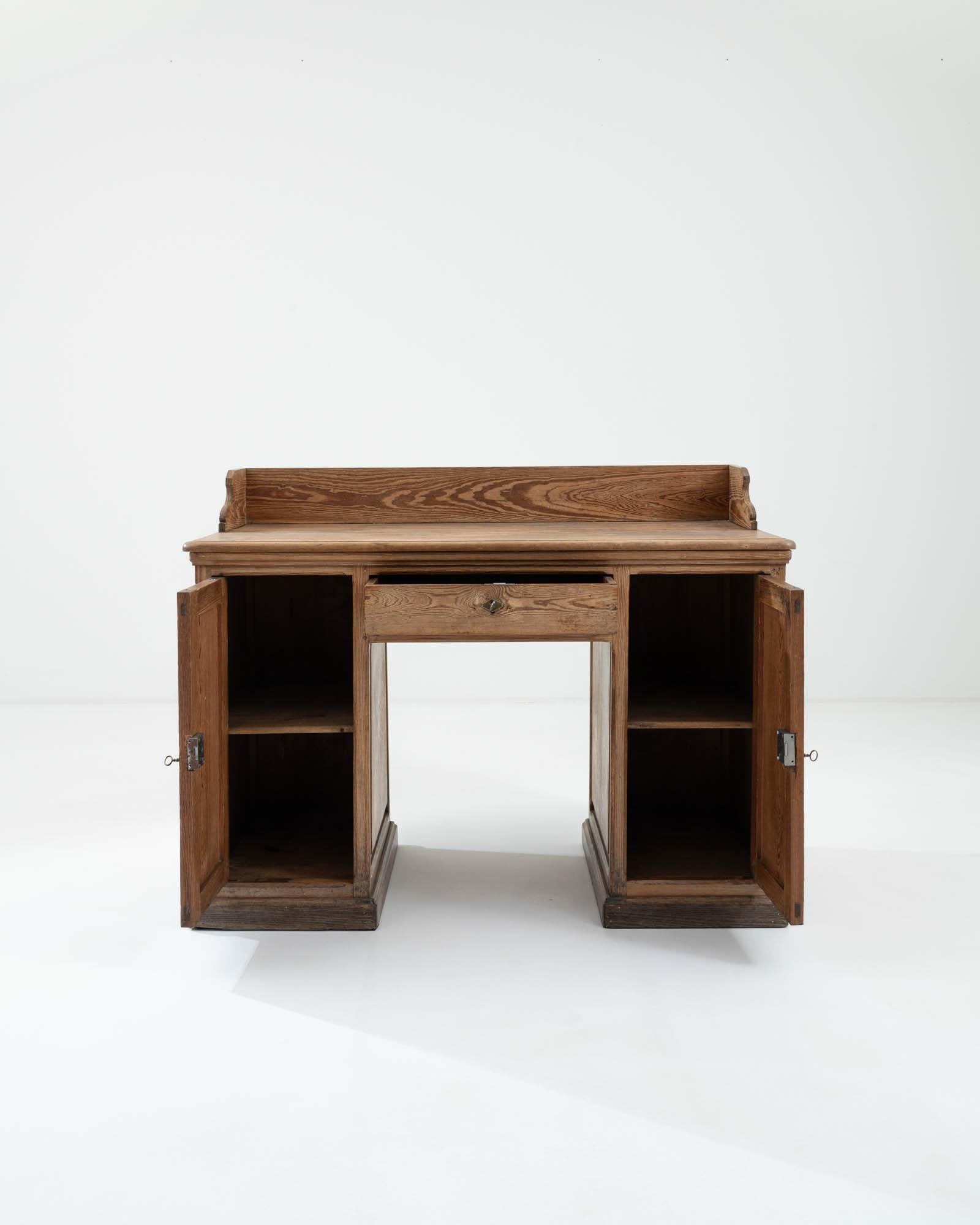 Antique French Pedestal Desk For Sale at 1stDibs