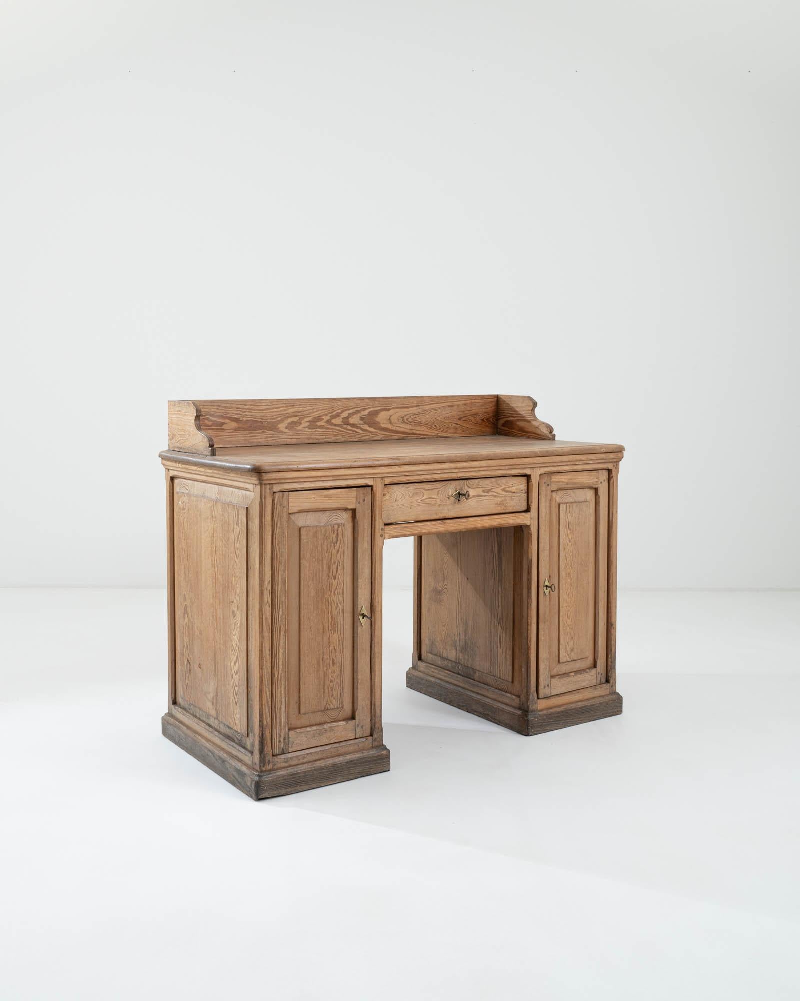 Antique French Pedestal Desk For Sale at 1stDibs