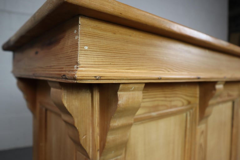 Antique French Pine Shop Counter For Sale at 1stDibs