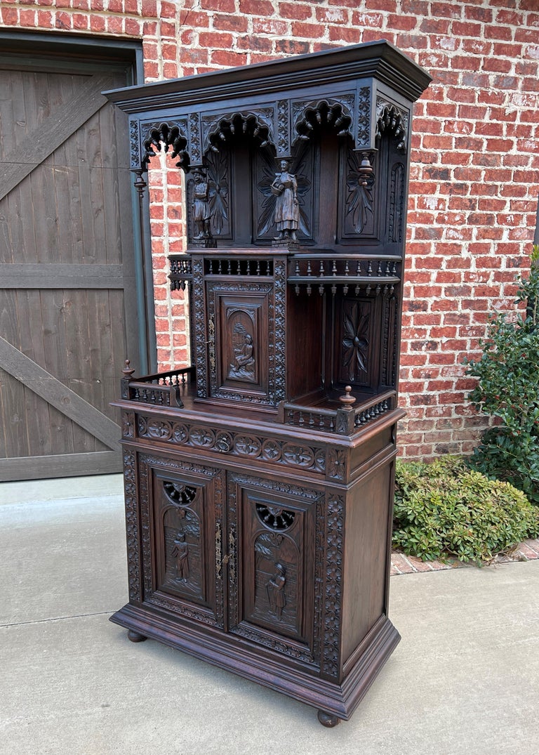 Antique French Plate Dresser Breton Brittany Buffet Sideboard Server ...