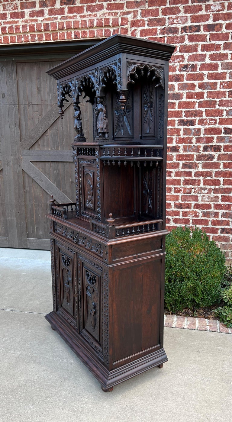 Antique French Plate Dresser Breton Brittany Buffet Sideboard Server ...