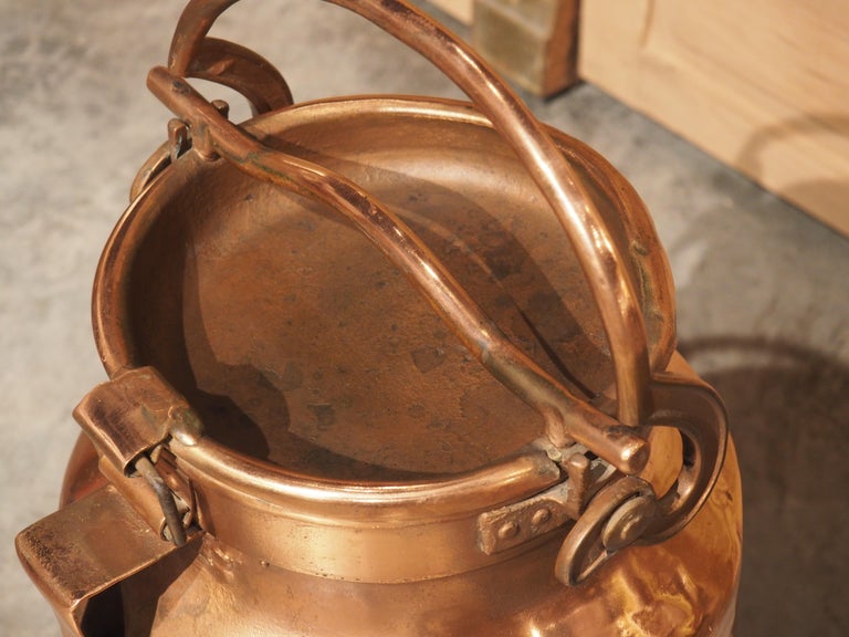 Antique French Polished Copper Milk Container, circa 1890 For Sale at ...