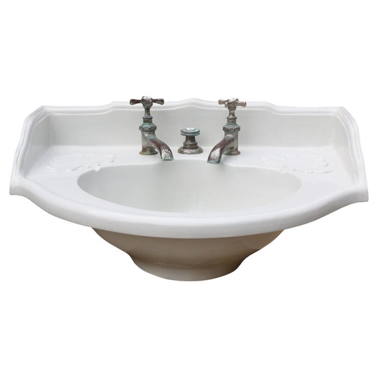 Antique French Porcelain Basin For Sale at 1stDibs