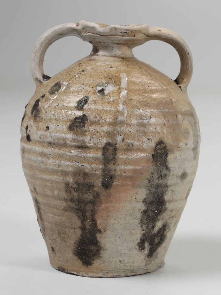Antique French Pottery Jug handmade 100-Years ago For Sale at 1stDibs