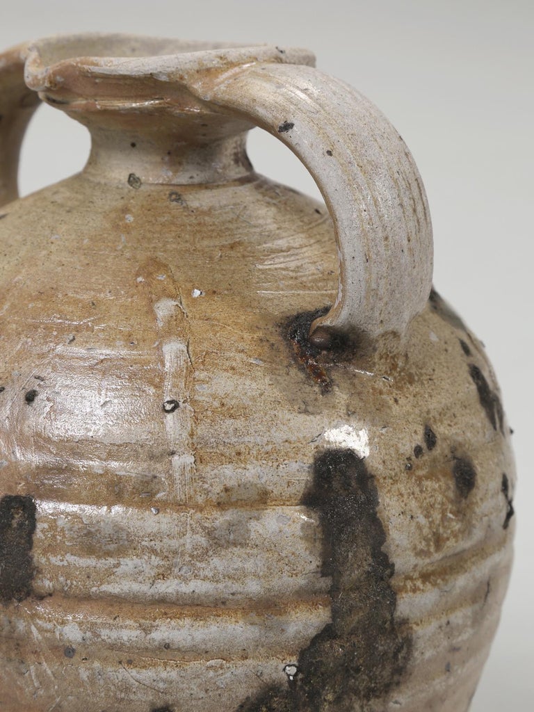Antique French Pottery Jug handmade 100-Years ago For Sale at 1stDibs