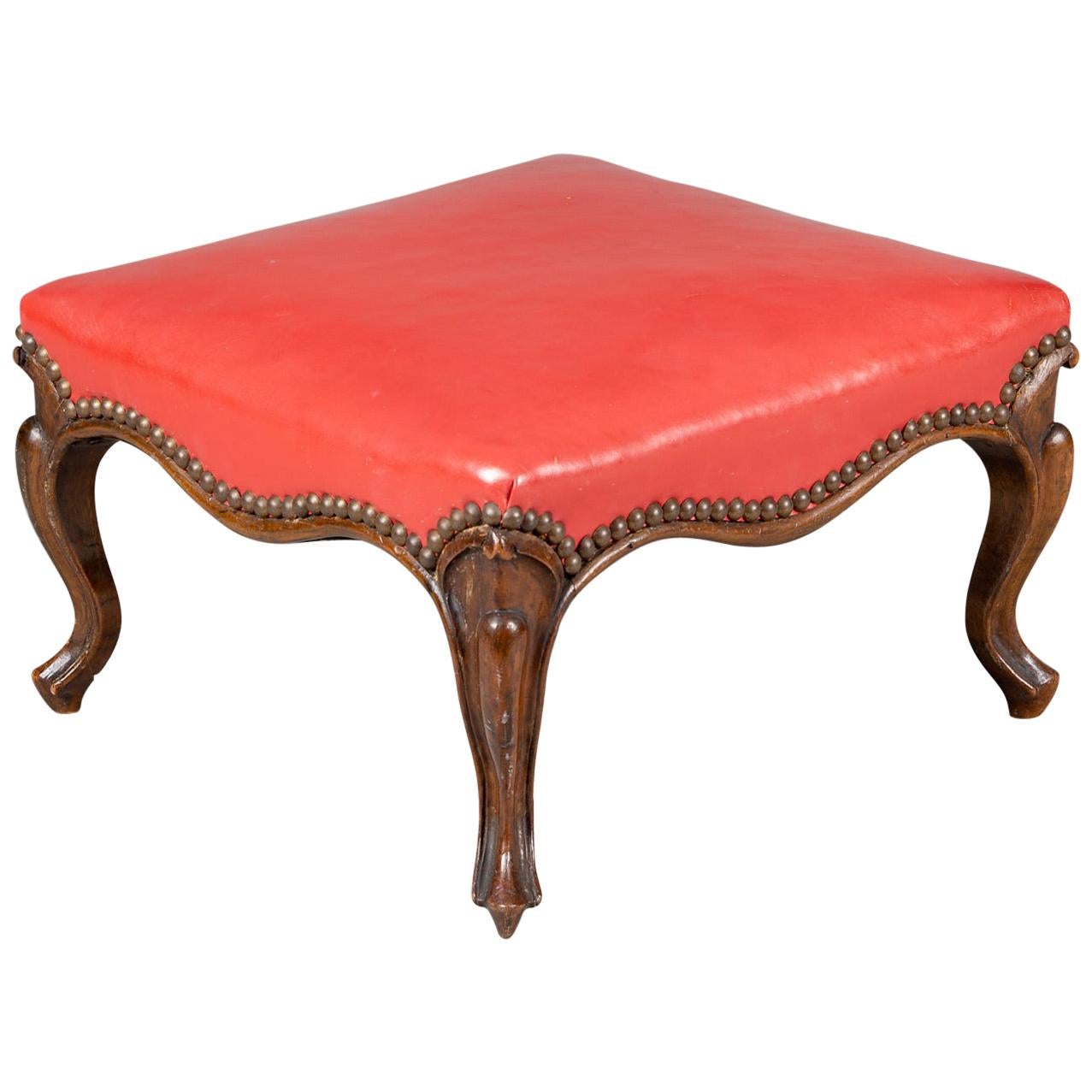 Antique French Provincial Footstool For Sale at 1stDibs