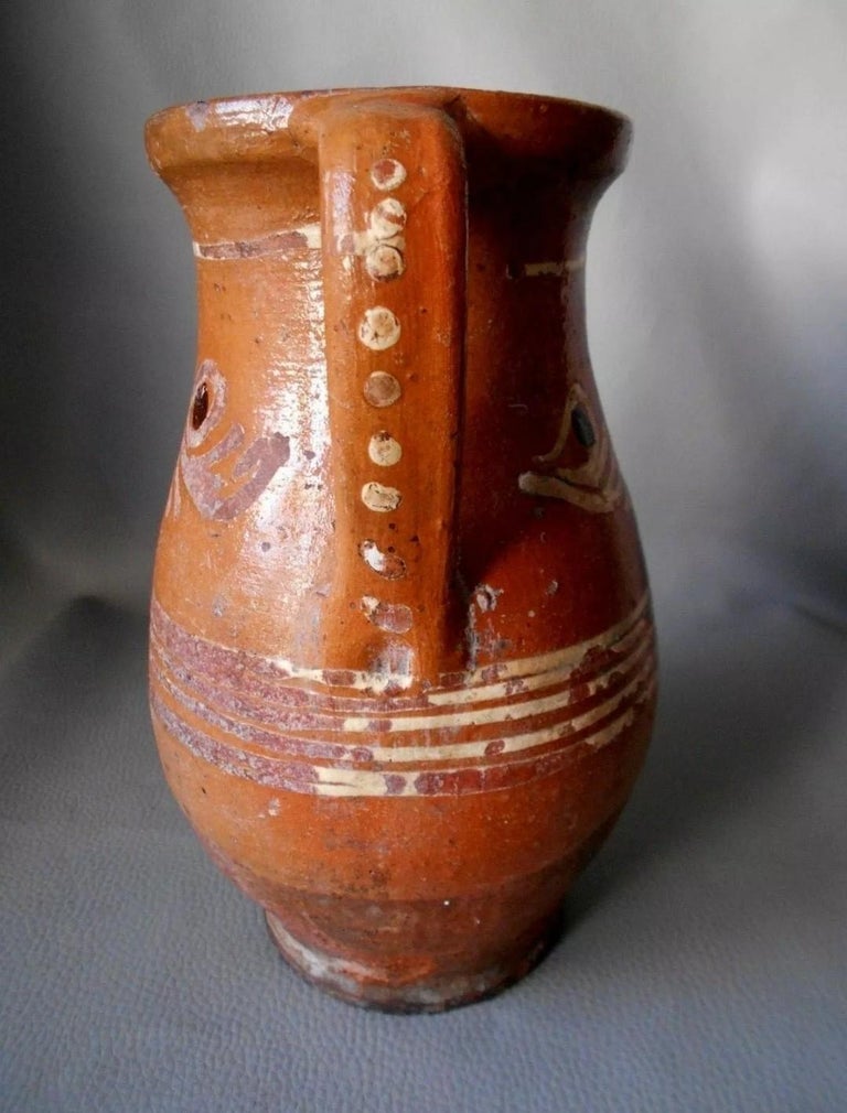 Antique French Provincial Jug /Pitcher Savoie Late C19th Folk Art ...
