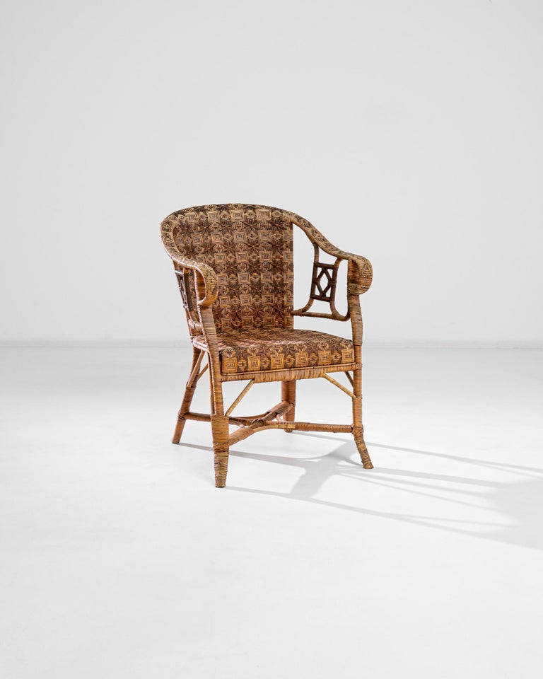 Antique French Rattan Bistro Chair at 1stDibs