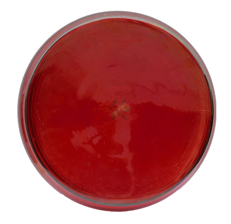 Antique French Red Crystal Aperitif Service, circa 1880 at 1stDibs