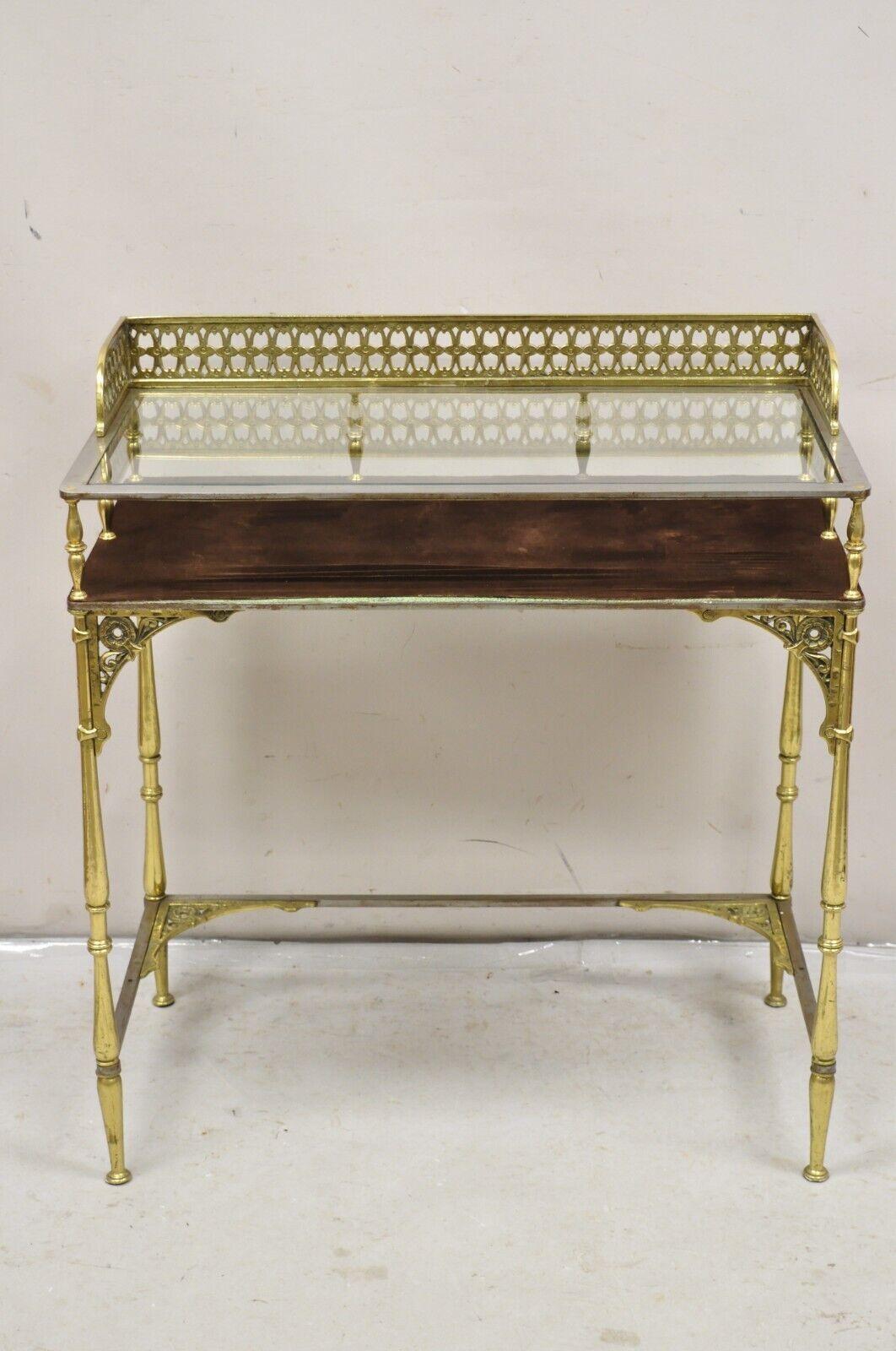 Antique French Renaissance Revival Oscar Bach Style Bronze and Iron ...