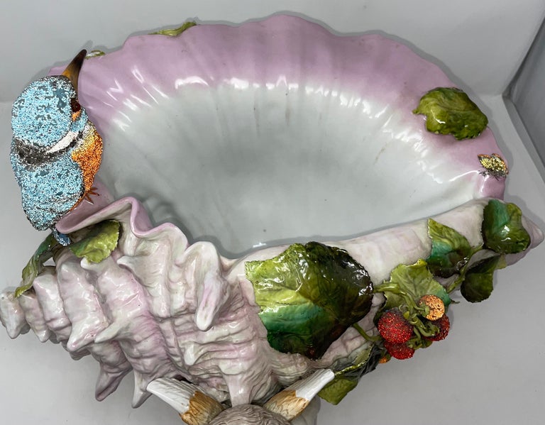 Antique French Rococo Shell Design Porcelain Centerpiece, Circa 1865 ...