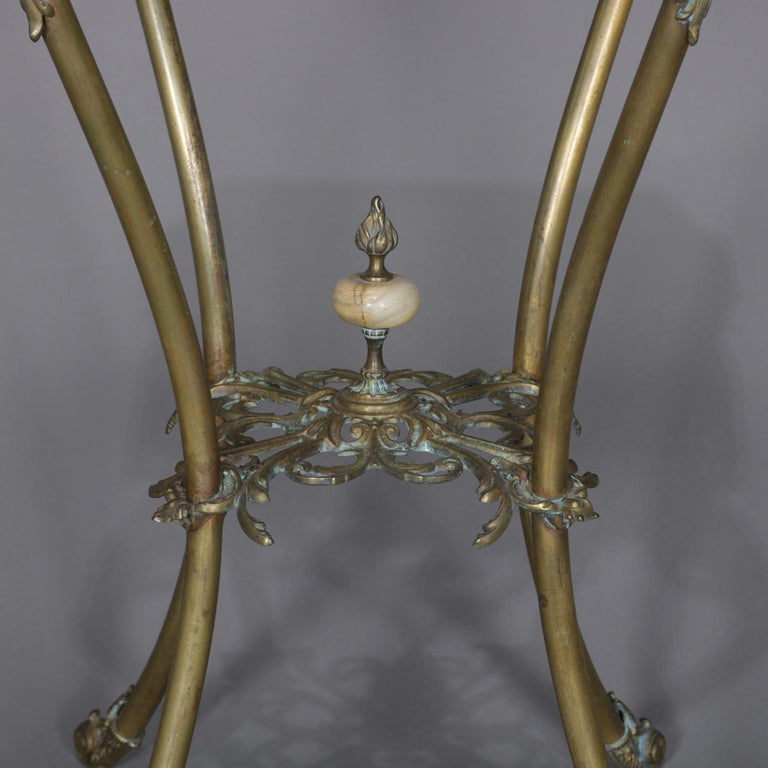 Antique French Rococo Gilt Bronze and Marble Plant Stand, circa 1890 at ...