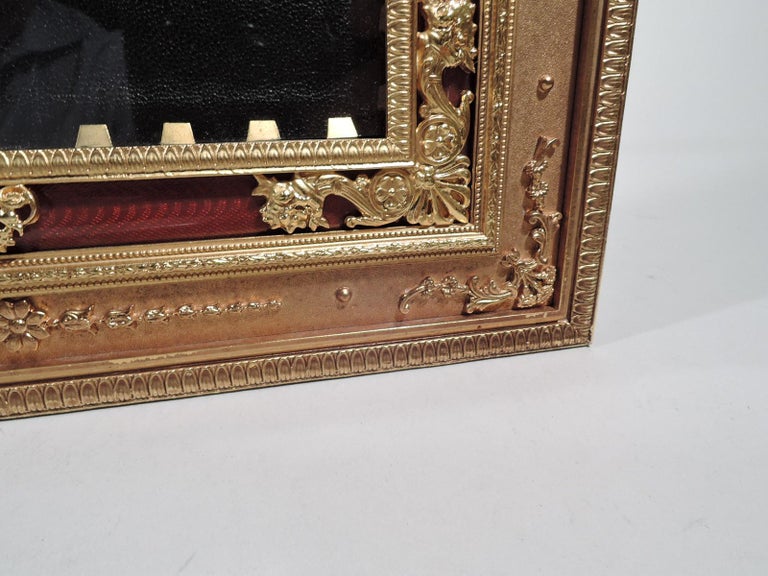 Antique French Rococo Gilt-Bronze and Red Enamel Picture Frame For Sale ...