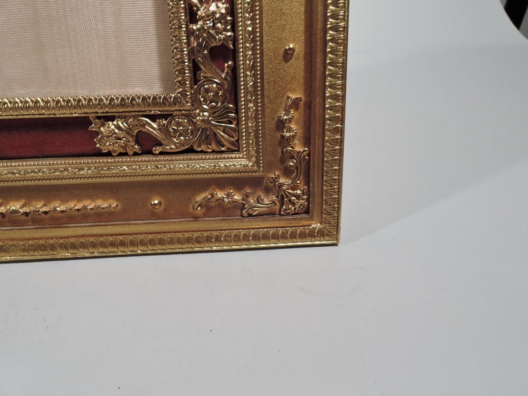 Antique French Rococo Gilt-Bronze and Red Enamel Picture Frame For Sale ...