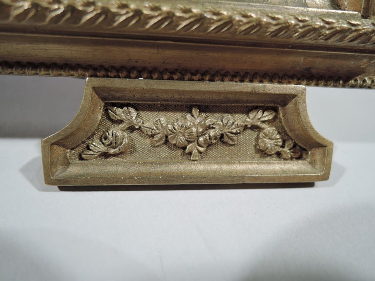 Antique French Rococo Revival Gilt Bronze and Blue Enamel Picture Frame ...