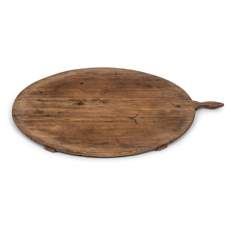 Antique French Round Bread Board at 1stDibs