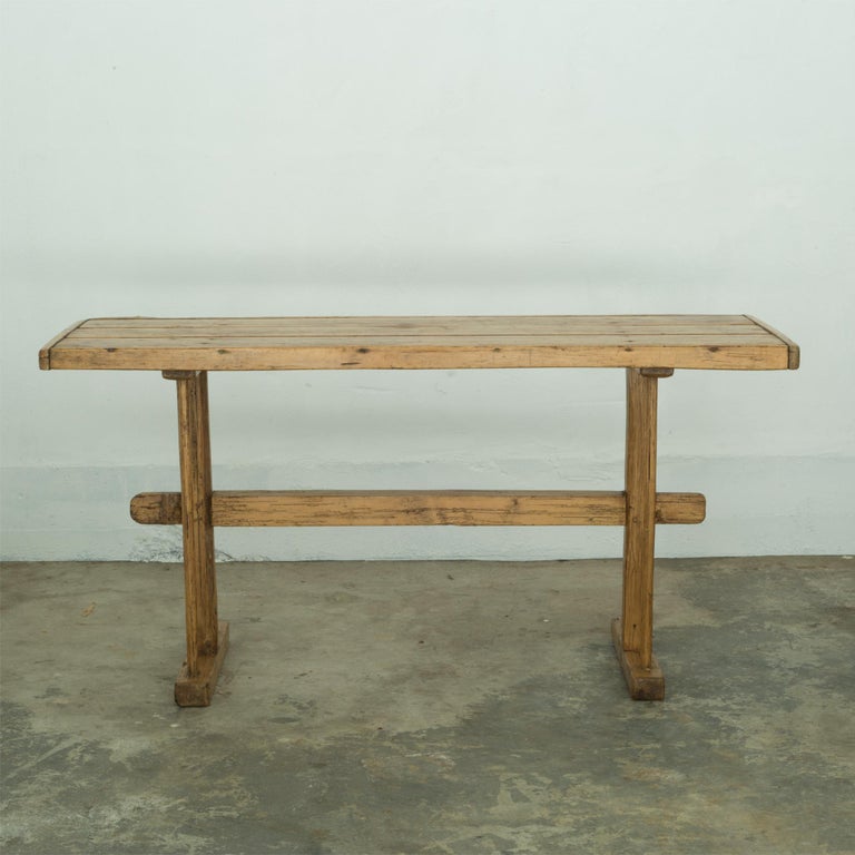 Antique French Rustic Farmer's Market Table, circa 1900 at 1stDibs