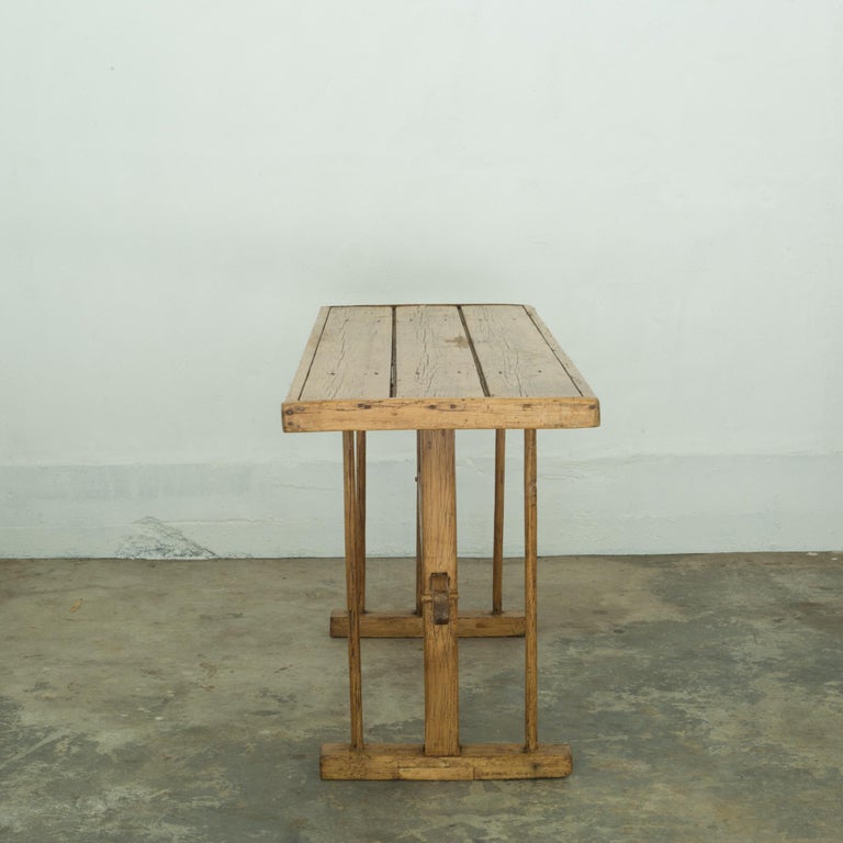 Antique French Rustic Farmer's Market Table, circa 1900 at 1stDibs
