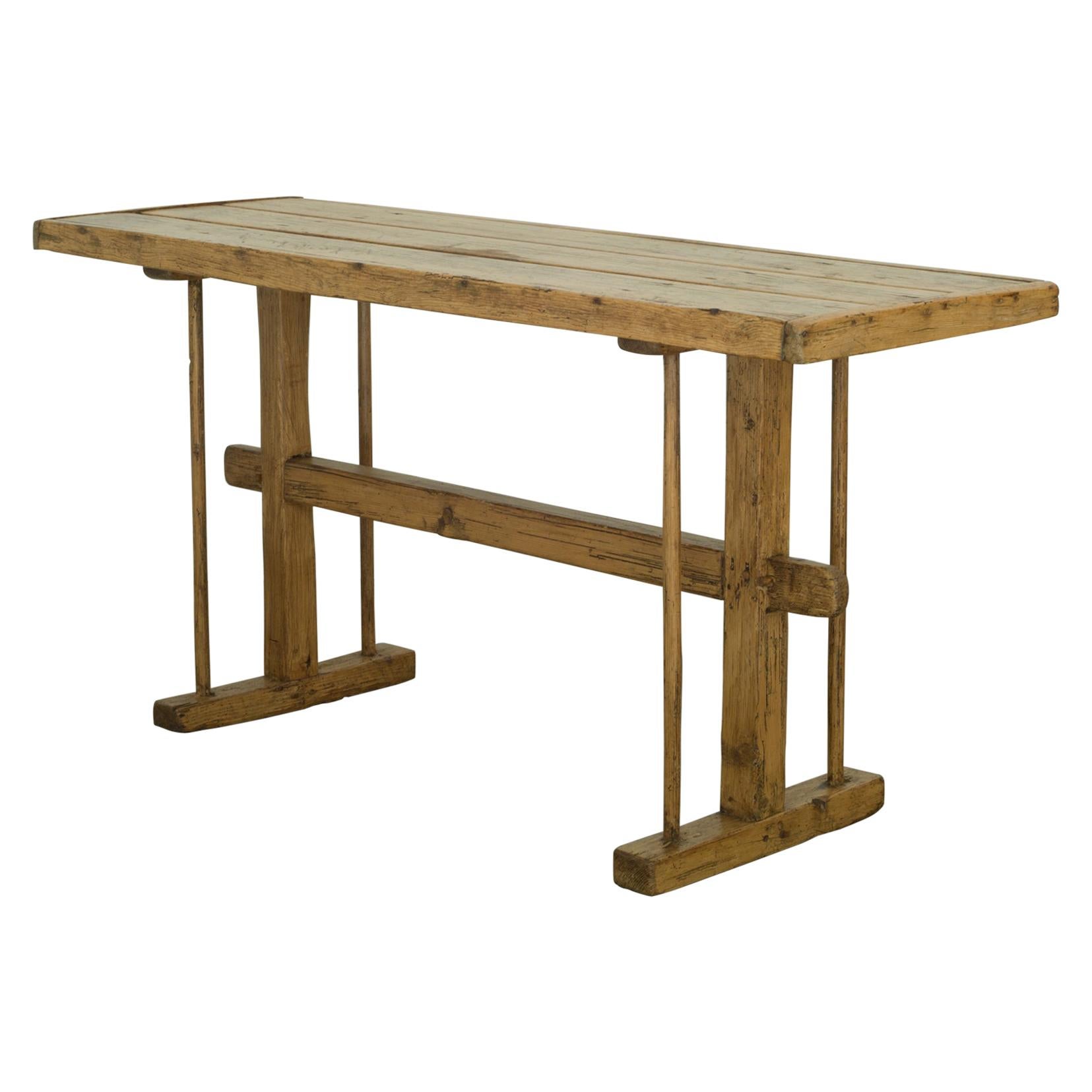 Antique French Rustic Farmer's Market Table, circa 1900 at 1stDibs